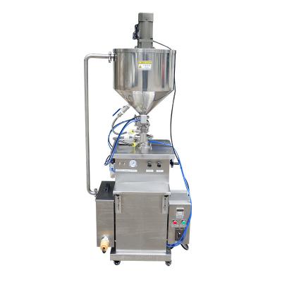 China Semi-Automatic Piston Filling Machine 5-5000ml for Honey Wax Balm Butter for sale