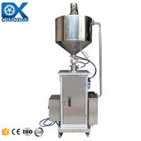 China Semi-Automatic Piston Hot Liquid Filling Machine 100-1000ml for Cosmetic Oil Shampoo Cream Paste for sale