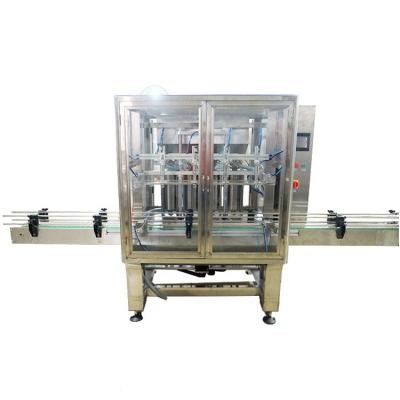 China SUS304 Stainless Steel 4 Head Automatic Piston Liquid Filling Machine 5-5000ml for Oil for sale
