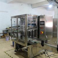China Stainless Steel 4 Heads Linear Filling Machine for Beverage Juice Milk Oil 100-5000ml for sale