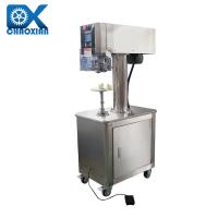 China Semi-Automatic Can Sealing Machine 220V 400W for Beverage Beer Food Tin Can Capping for sale