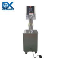 China Semi Automatic Lug Caps Sealer 600-1200bph Metal Cap Sealing Machine for Beverage Can Seamer 220V for sale
