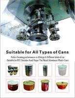 China Semi Auto Type Paint Tin PET Metal Rectangular Can Cap Seamer Seaming Sealing Machinery Machine for sale