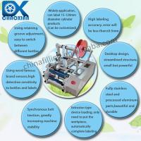 China Semi-Automatic Round Bottle Labeling Machine 220V 110V for Shampoo Perfume Plastic Bottles for sale