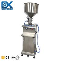 China Semi Automatic Piston Filling Machine 5-5000ml Adjustable Liquid Bottle Filler CE for sale