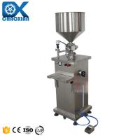 China Semi Automatic Liquid Filling Machine 5-5000ml Pneumatic Piston Filler for Juice Wine Bottle Milk for sale