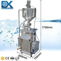 China Semi-Automatic Piston Filling Machine 100-5000ml for Juice Sauce Shampoo Oil for sale