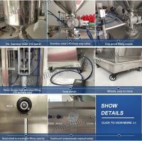 China Semi Automatic Piston Filling Machine 100-1000ml for Honey Jam Sauce Bottle for sale