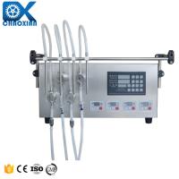 China Semi-Auto Electric Pump Filling Machine 5-2000ml Adjustable Bottle Filler 24 BPM for sale