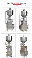 China Semi Auto Hot Fill PET Bottling Machine 100-1000ml Piston Filler for Juice Tea for sale