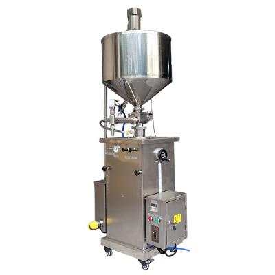 China Semi-Automatic Piston Filling Machine 5-5000ml for Lip Gloss Paste Lipstick Syrup Cosmetics for sale