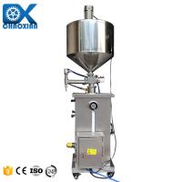 China Semi-Automatic Piston Filling Machine 100-1000ml for Liquid Sauce Jam Detergent for sale