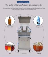 China Semi-Automatic Double Head Piston Filling Machine 5-5000ml CE Certified for sale