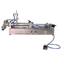 China Semi-Automatic Double-Nozzle Piston Liquid Filling Machine 5-5000ml CE for sale