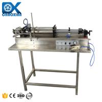 China Semi-Automatic Double-Nozzle Piston Liquid Filling Machine 5-5000ml CE for sale