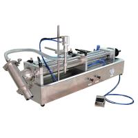 China Table Top Two Head Piston Filling Machine for Thick Sticky Liquid 5-5000ml for sale