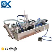 China Table Top Two Head Piston Filling Machine for Thick Sticky Liquid 5-5000ml for sale