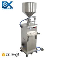 China Semi Automatic Liquid Filling Machine 5-5000ml Piston Filler for Oil Bottle for sale