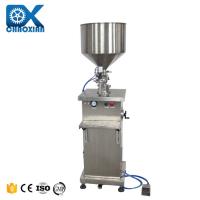 China Semi Automatic Piston Filling Machine 5-5000ml Adjustable Liquid Bottle Filler for sale