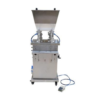 China Double Head Pneumatic Semi Automatic Chemical Dispenser Self Fluid Paste Small Honey Filling Machine for sale
