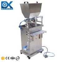 China Double Head Pneumatic Semi Automatic Chemical Dispenser Self Fluid Paste Small Honey Filling Machine for sale