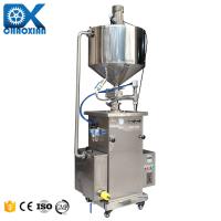 China Manual Mini Bottled Peanut Milk Peach Mango Orange Mixed Paste Sumeve Liquid Filling Machine for sale