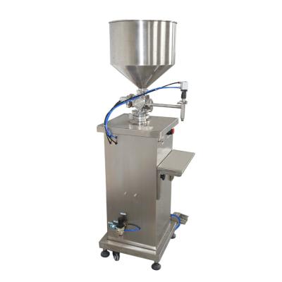 China Semi-Automatic Piston Filling Machine 5-5000ml Adjustable Liquid Cream Juice Filler for sale