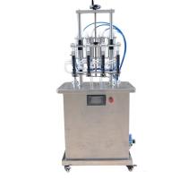 China Semi-Automatic Vacuum Liquid Filling Machine 4 Nozzles 150W for Perfume Olive Oil Glass Bottles for sale