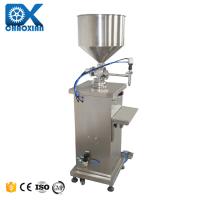 China Manual Gel Honey Stick Liquid Hazelnut Chocolate Paste Metal Bottle Quantitative Filling Machine for sale