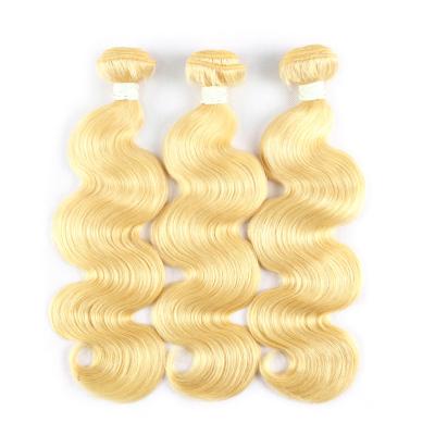 China 1B Black 613 Virgin Blonde Human Hair Extensions With Closure Free Tangling for sale
