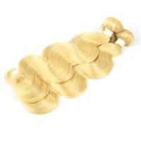 China 1B Black 613 Virgin Blonde Human Hair Extensions With Closure Free Tangling for sale