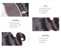 China Pre Plucked HD Lace Closure Ear To Ear 13X4 HD Transparent Lace Frontals Brazilian for sale