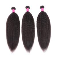 China 8 To 30 Inch Brazilian Human Hair Weave Bundles Kinky Straight Style BORUI for sale