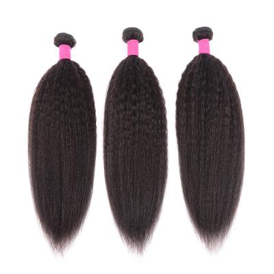 China 8 To 30 Inch Brazilian Human Hair Weave Bundles Kinky Straight Style BORUI for sale