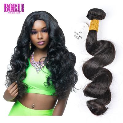 China 10A Human Hair Weave Bundles Brazilian Loose Wave 100 Remy Human Hair BORUI for sale
