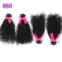 China Virgin Peruvian Natural Wave Hair Kinky Curly Weave Human Hair Bundles for sale