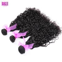 China Unprocessed Indian Human Hair , Water Wave Virgin Hair Bundles With Closure for sale