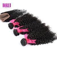 China Kinky Curly Virgin Peruvian Human Hair 100% Virgin Peruvian Hair Deep Curly Bundles for sale