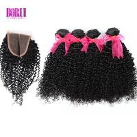 China Kinky Curly Virgin Peruvian Human Hair 100% Virgin Peruvian Hair Deep Curly Bundles for sale