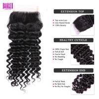 China Cuticle Aligned Indian Human Hair Extensions With Closures No Tangling for sale