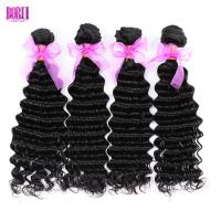 China 10a 100% Virgin Indian Human Hair Extensions Deep Wave Hair Bundle No Shedding for sale