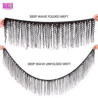 China 10a 100% Virgin Indian Human Hair Extensions Deep Wave Hair Bundle No Shedding for sale