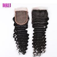 China Remy Human Hair Deep Wave Bundles Full Thick for sale