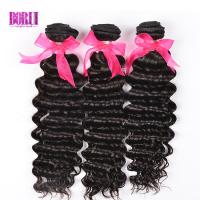 China Peruvian Deep Wave Bundles With Closure 8-30 inch for sale