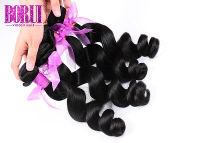 China Mink Indian Human Hair Extensions Loose Wave Thick Ends Dyed Bleached Soft for sale