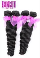 China Loose Wave Indian Human Hair Extensions Bundles 3 4 Bundles Natural Color for sale