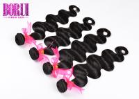 China Pre Plucked Unprocessed Indian Body Wave Hair , Indian Wave Bundles With Frontal Neat for sale