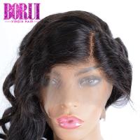 China BORUI Lace Frontal Wig Loose Wave Human Hair 13*6 Lace Front Wig Natural Hairline for sale