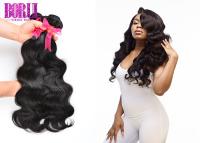 China Natural Color Virgin Peruvian Human Hair Remy Hair Extensions Machine Double Weft for sale