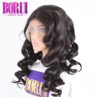 China Lace Front Peruvian Human Hair Loose Deep Wave for sale